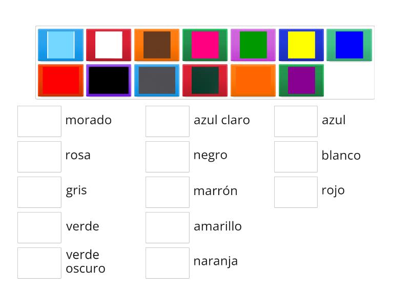 Colores (ELE) - Match up