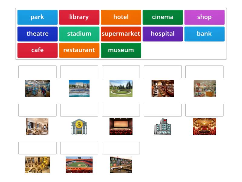GG2 5.1 Places in town - Match up