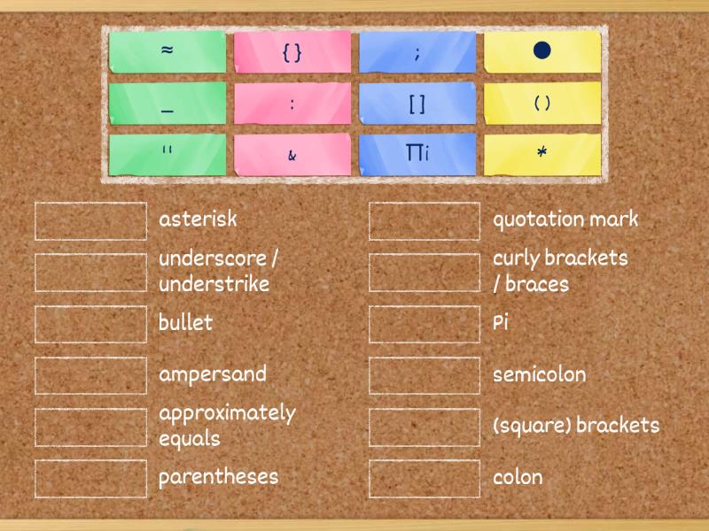 Sign naming - Match up