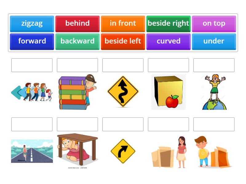 Locations, Directions and Pathways - Match up