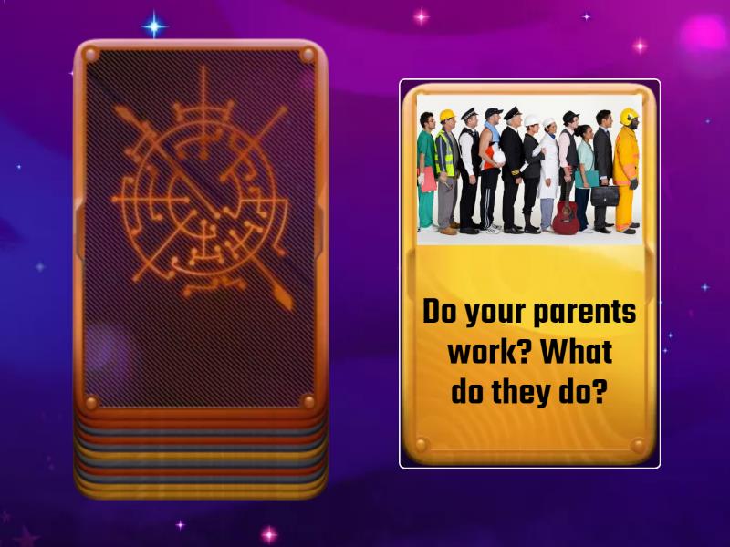 5C Elementary Speaking. Present Simple/ Continuous - Random cards