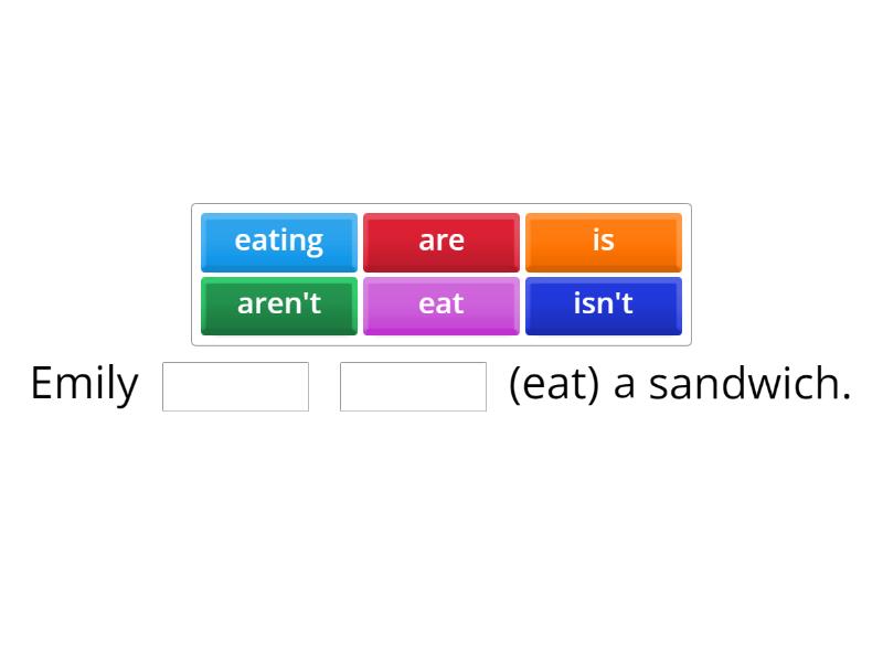 Present Continuous A1 - Complete the sentence
