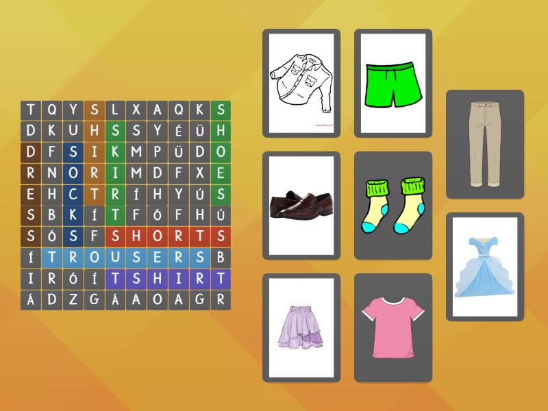 Clothing LETTER SOUP - Sopa de letras