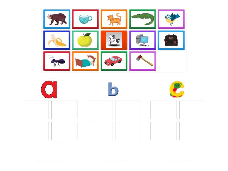 Pnonics a b c - Group sort