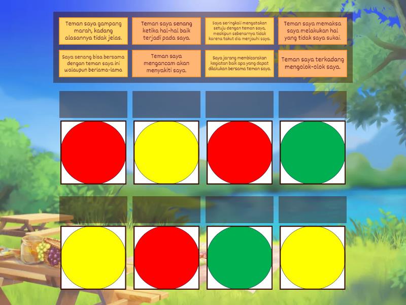 Trafic light game - Match up