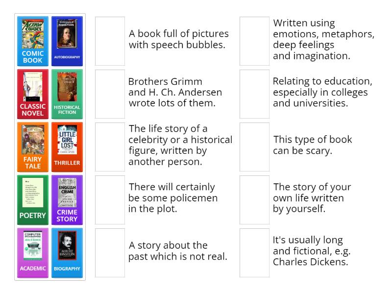 Book genres - Match up