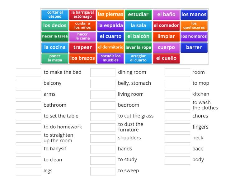 Los Quehaceres y La Casa y El Cuerpo - Match up