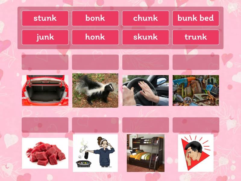 3:8 - onk and unk - Match up