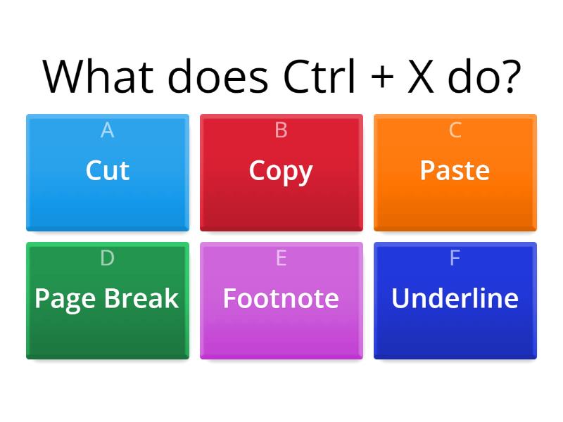 about Keyboard Shortcuts - Quiz
