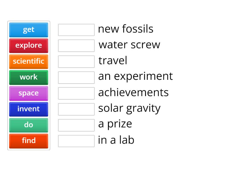 MATCH THE WORDS WITH THE CORRECT PAIRS - Match up