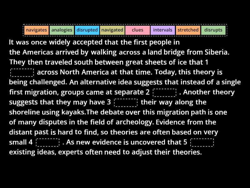 Unit 5B - Missing word