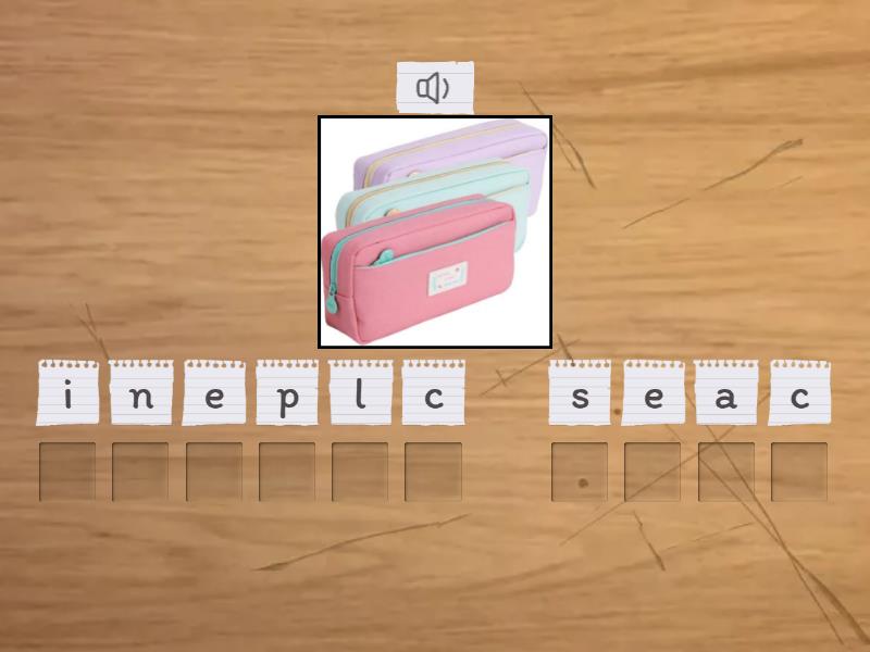 School things - Anagrama