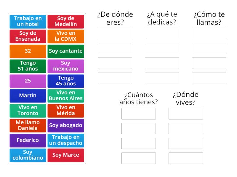 Practica de respuestas información personal 2 - Group sort