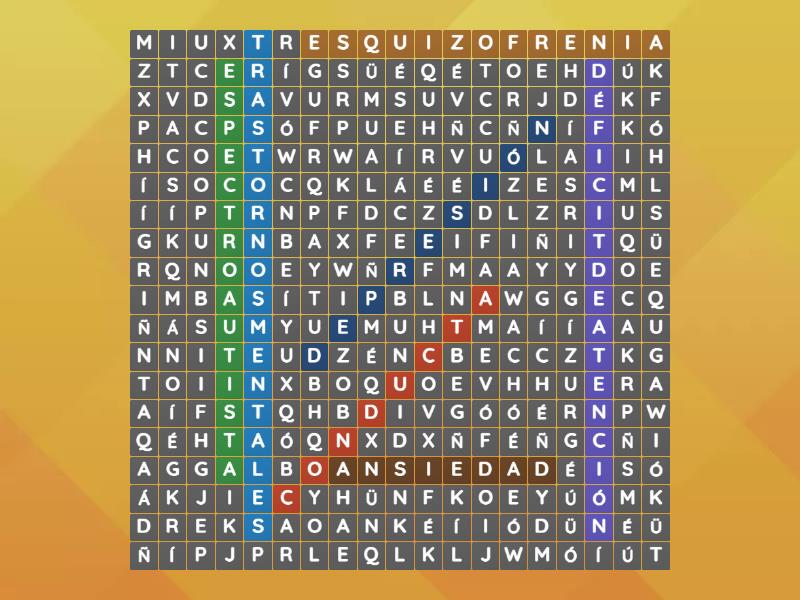 Trastornos del Neuro Desarrollo - Sopa de letras