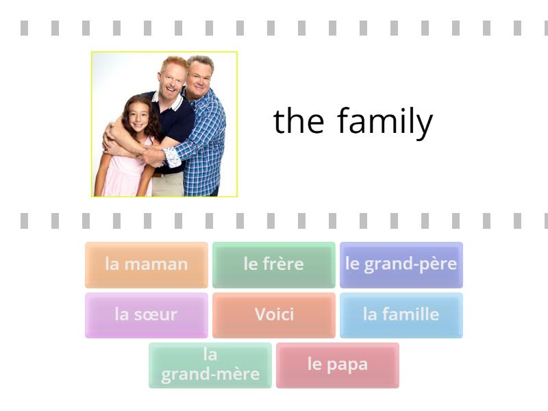 French Family words and Le/la - Find the match