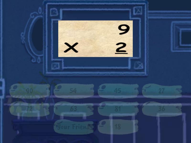 SPOOKY HAUNTED Multiplication - 9 - Find the match