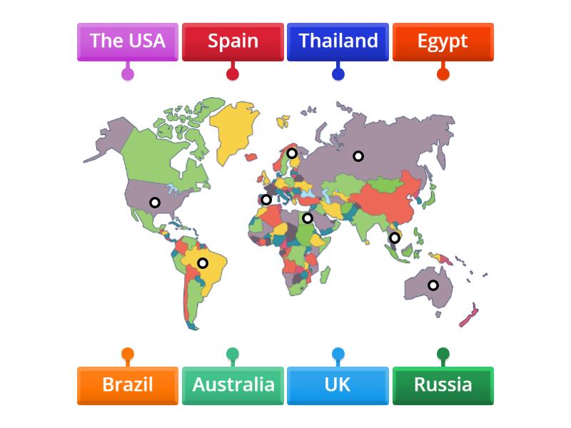 Countries - Labelled diagram