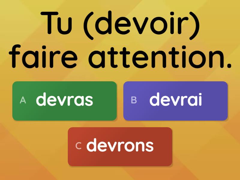 Exercice sur le futur simple - Quiz