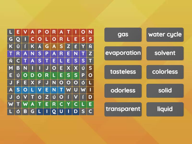 Water - Wordsearch