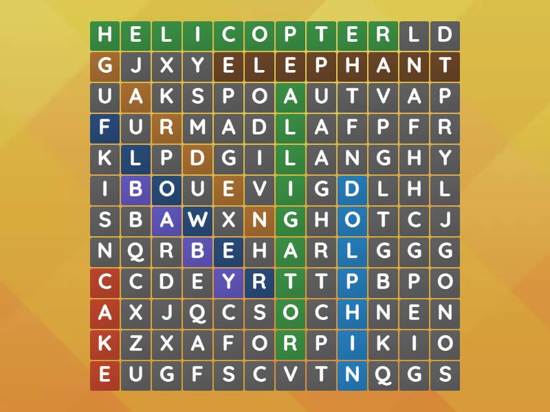 Level 1 - Wordsearch