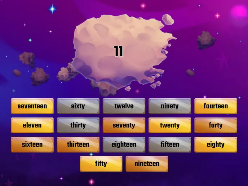 Teen and ty numbers - Find the match