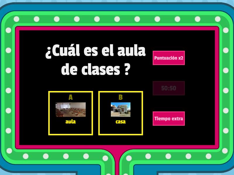 Dependencias de la escuela - Gameshow quiz