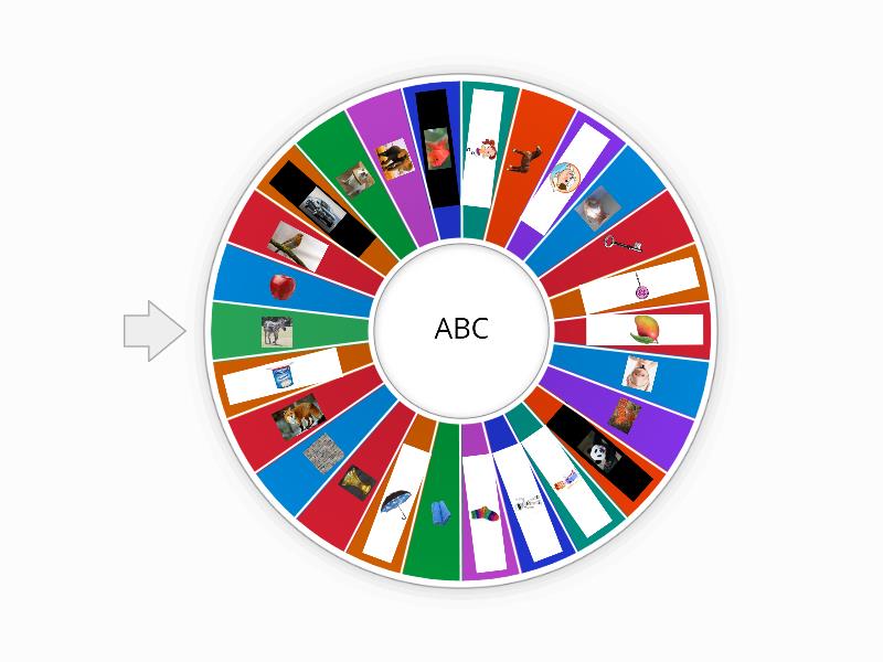 ABC bingo - Random wheel