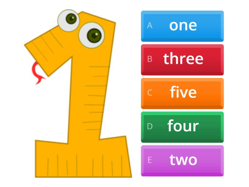 numbers in letters kg2 1:5 - Quiz