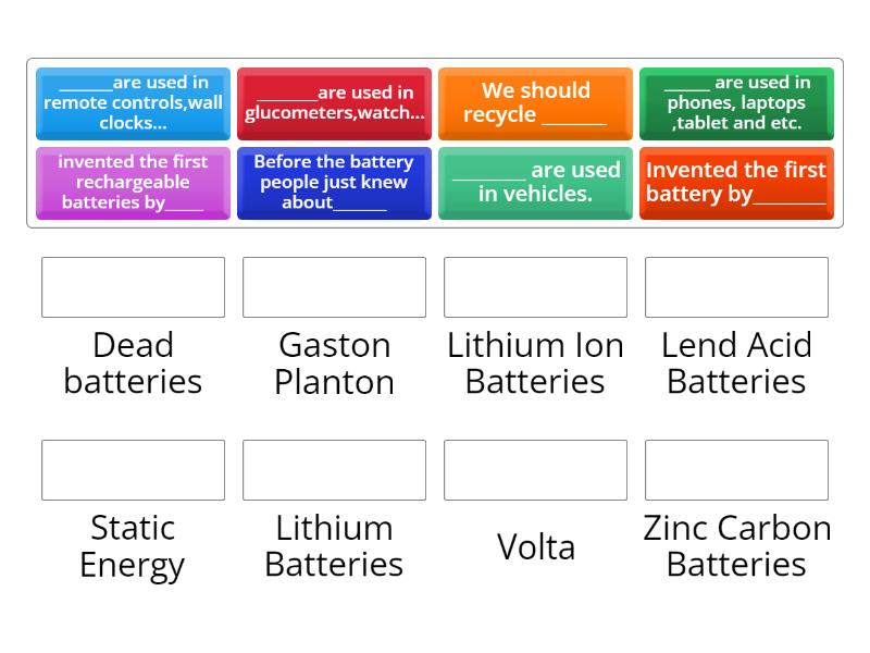 BATTERİES - Match up