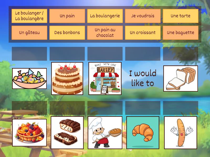 Unit 1 - Boulangerie - Match up