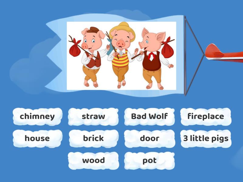 Match the words - The Three Little Pigs - MEIE - Find the match