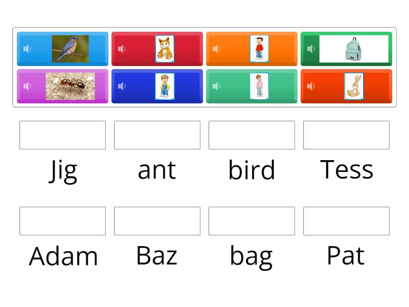First Friends 1 Unit 1 characters - Match up