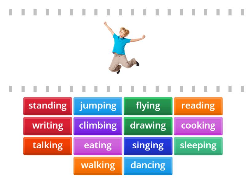 Words describing actions - Find the match