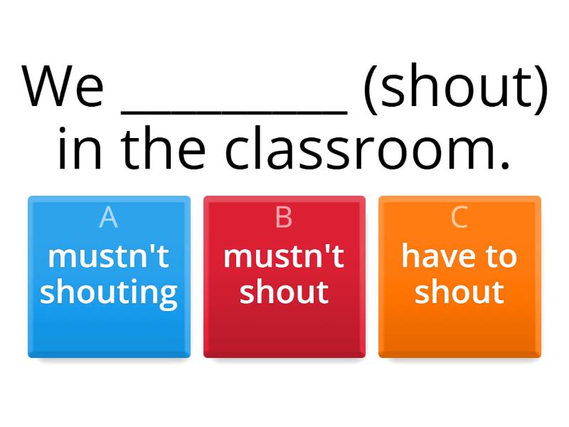 Wilsons 1-Lessons 16-20 Grammar Must/Have to - Quiz