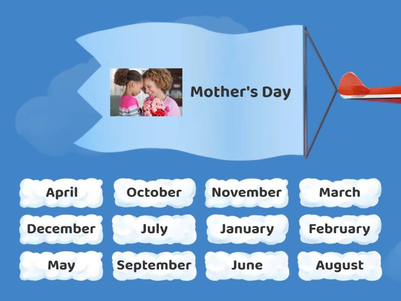 Months & Festivities - Find the match