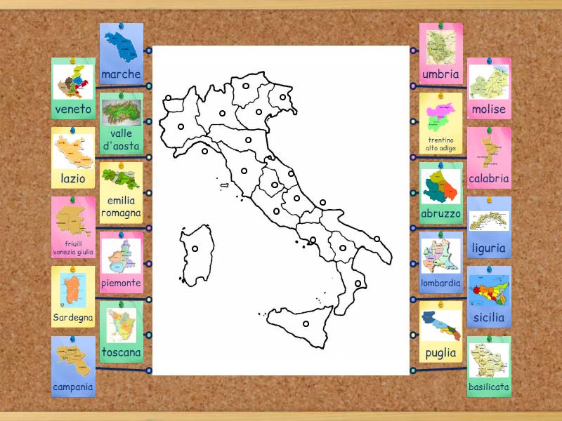 regioni italiane 5°elementare - Labelled diagram