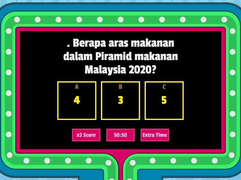Soalan Kuiz Pemakanan Sihat Pelajar Sekolah - Gameshow quiz