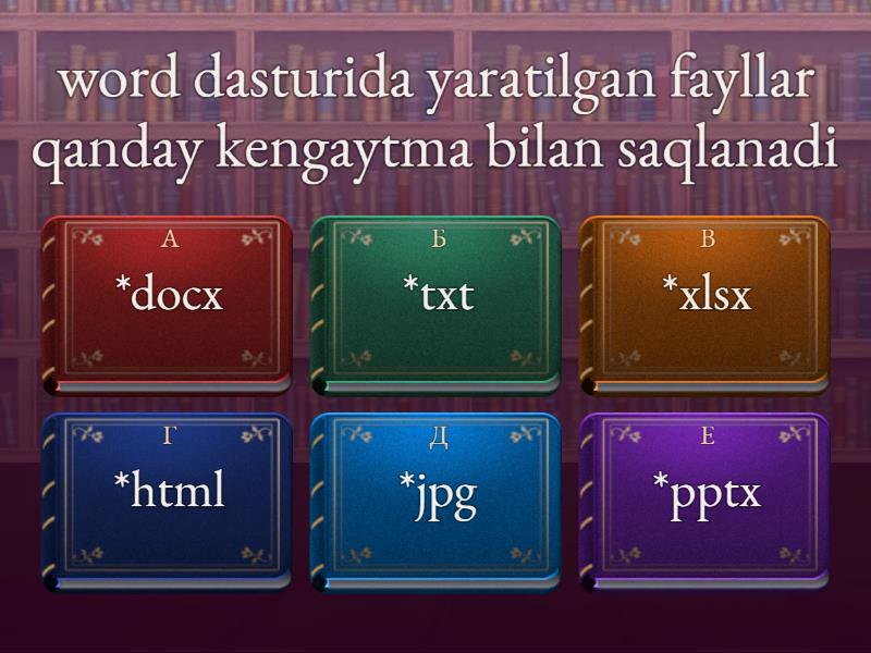 7-sinf informatika fanidan test - Quiz