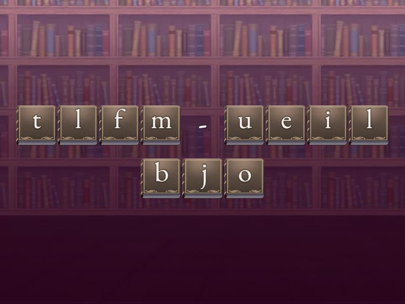 WW2 8.3 Vocabulary, spelling - Anagrama