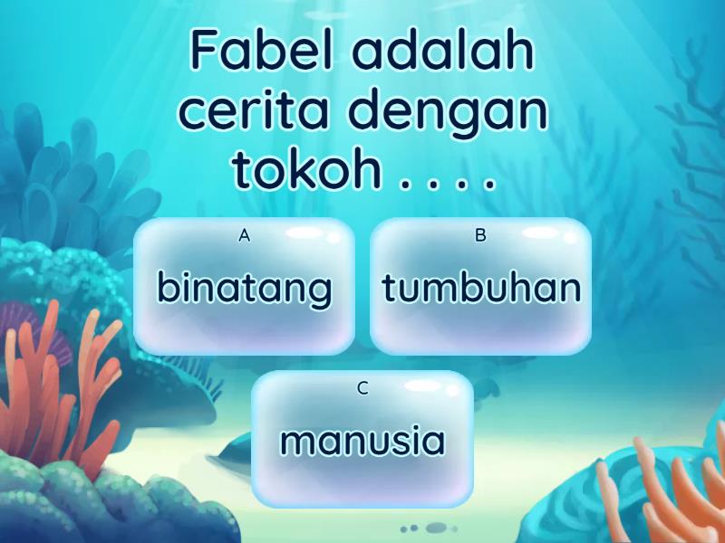 Latihan Soal Bab 5 Bahasa Indonesia Kelas 2A Semester 2 KUMER SDN 1 Manunggal - Cuestionario