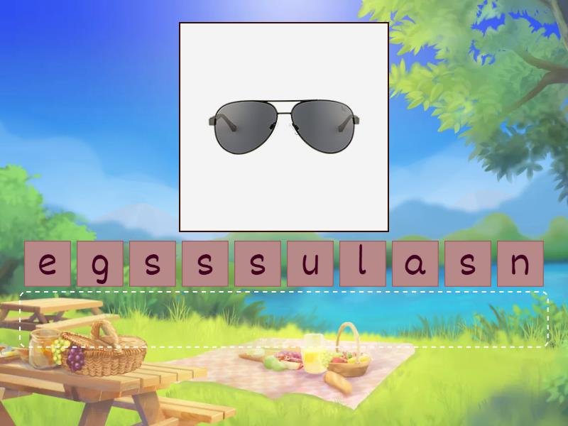 Summer clothes and accessories - Anagram