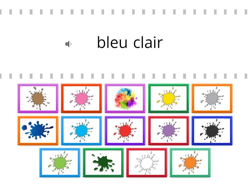 Les couleurs + - Find the match