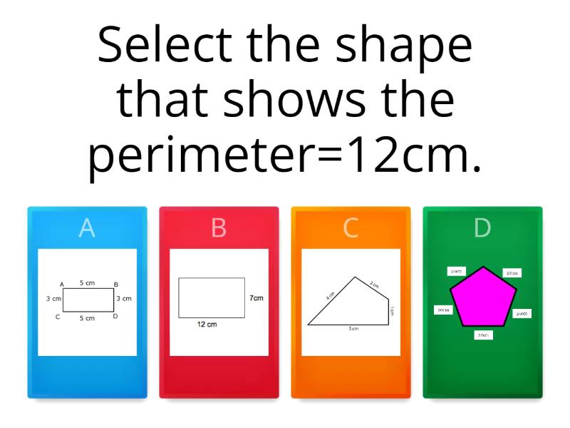 Perimeter quiz - اختبار تنافسي