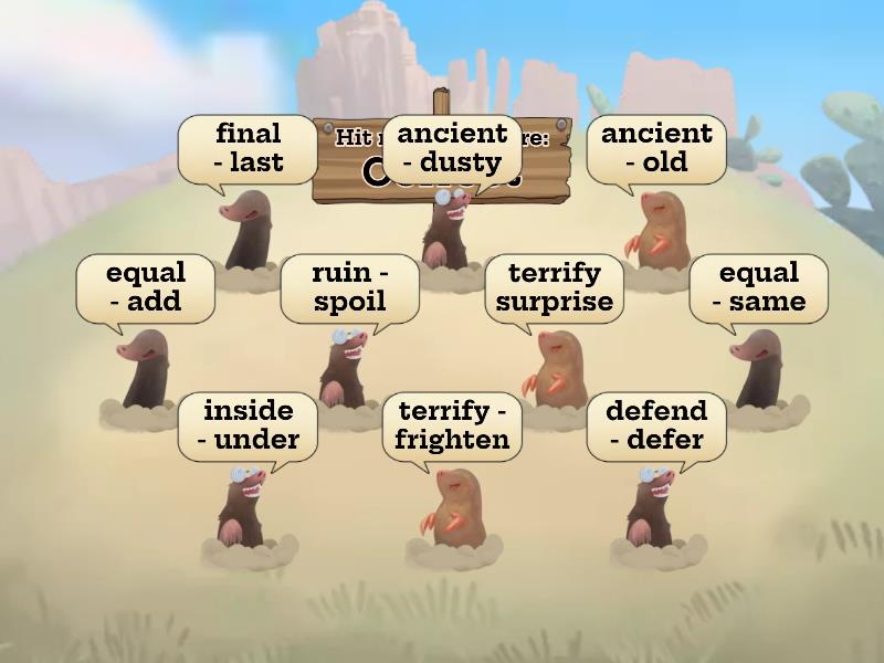 Spelling List Vocabulary Istation - Whack-a-mole