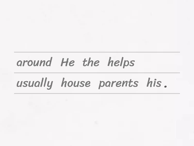 Present Simple sentences easy - Unjumble