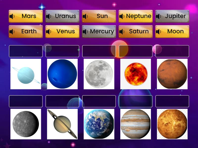 Solar system - Match up