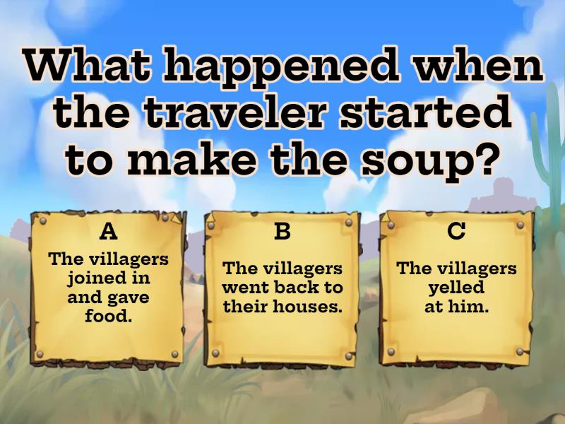 The stone soup - Quiz