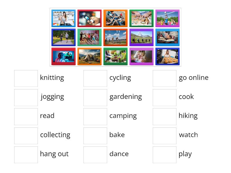 Free time activities and Hobbies - Match up