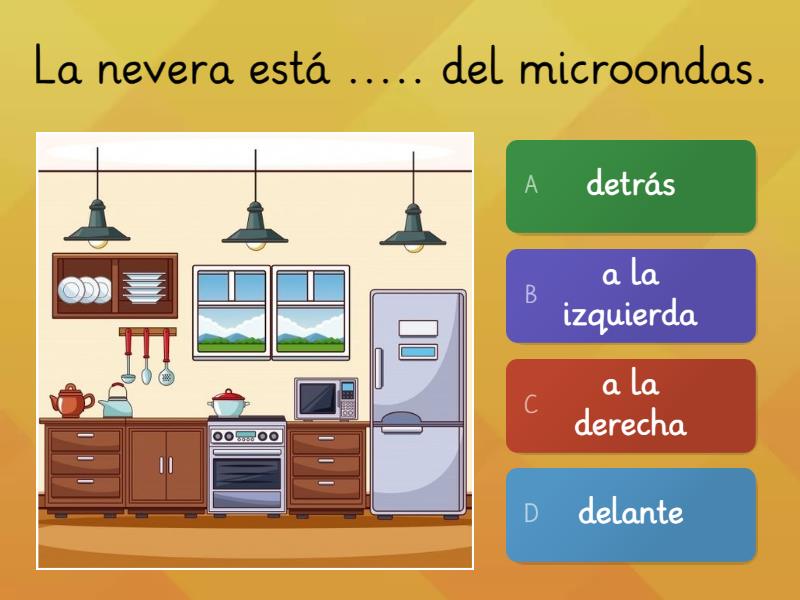 Preposiciones de lugar (+casa) - Quiz