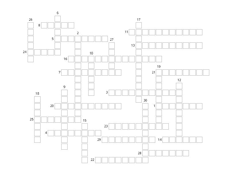 3.Vocabulary - Crossword
